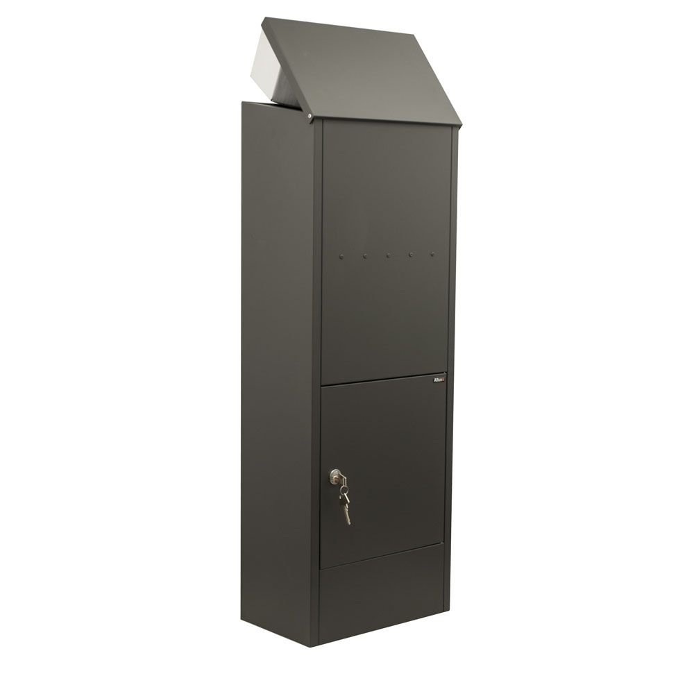 Allux 600 pakketbrievenbus met achteruitname antraciet kopen ...