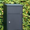 Pakketbrievenbus Allux 600 zwart