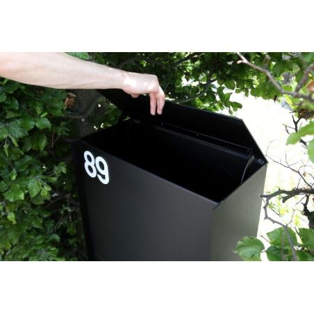 eSafe Dropbox medium front pakketbrievenbus - zwart - Brievenbusdirect.nl
