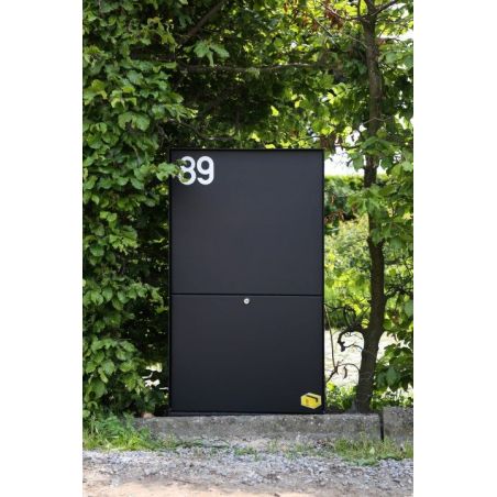 eSafe Dropbox medium front pakketbrievenbus - zwart - Brievenbusdirect.nl