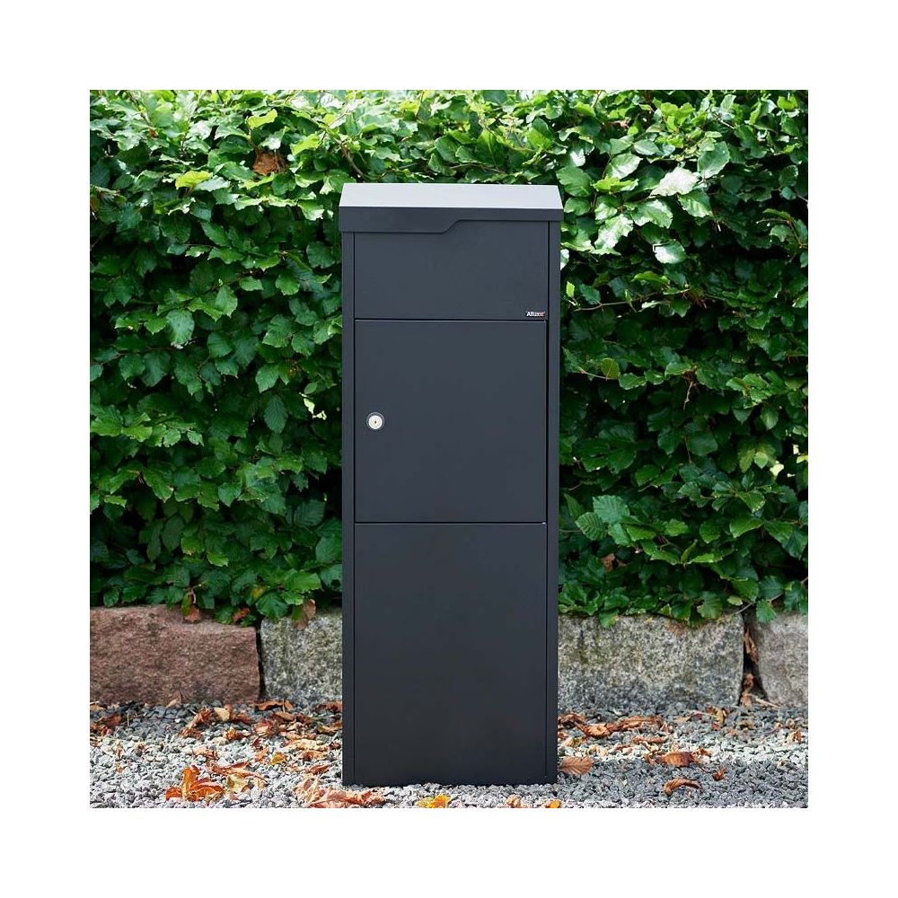 Pakketbrievenbus Allux 650 supreme zwart - Brievenbusdirect.nl
