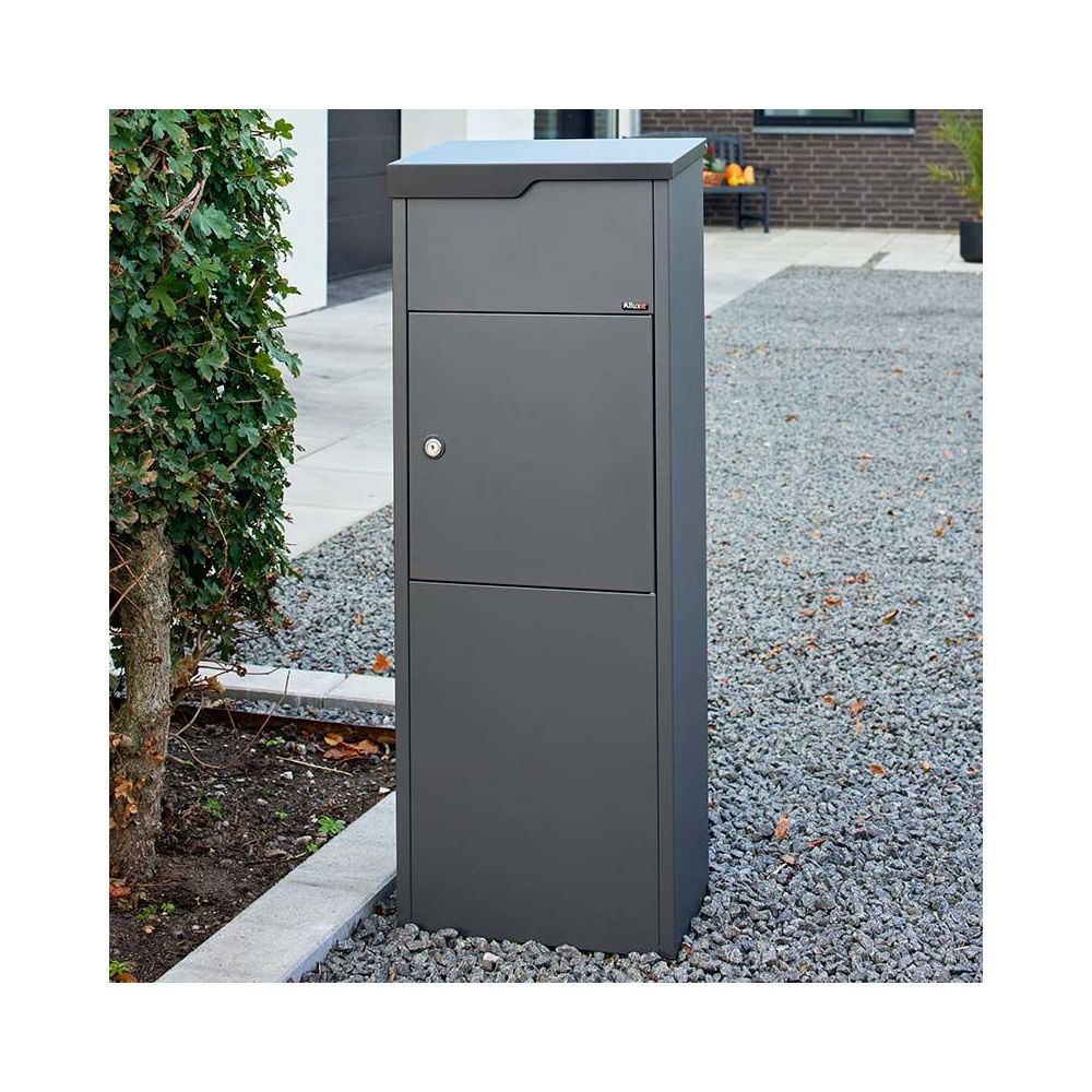 Pakketbrievenbus Allux 650 supreme antraciet/zwarte klep ...