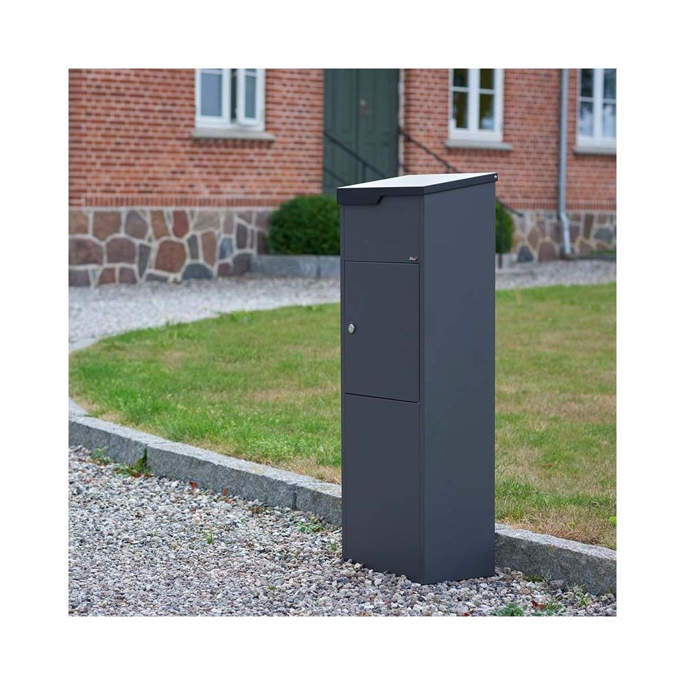 Pakketbrievenbus Allux 650 supreme antraciet/zwarte klep ...