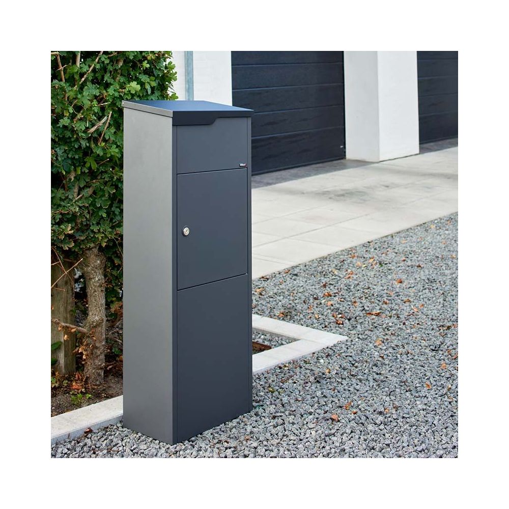 Pakketbrievenbus Allux 650 supreme antraciet/zwarte klep ...