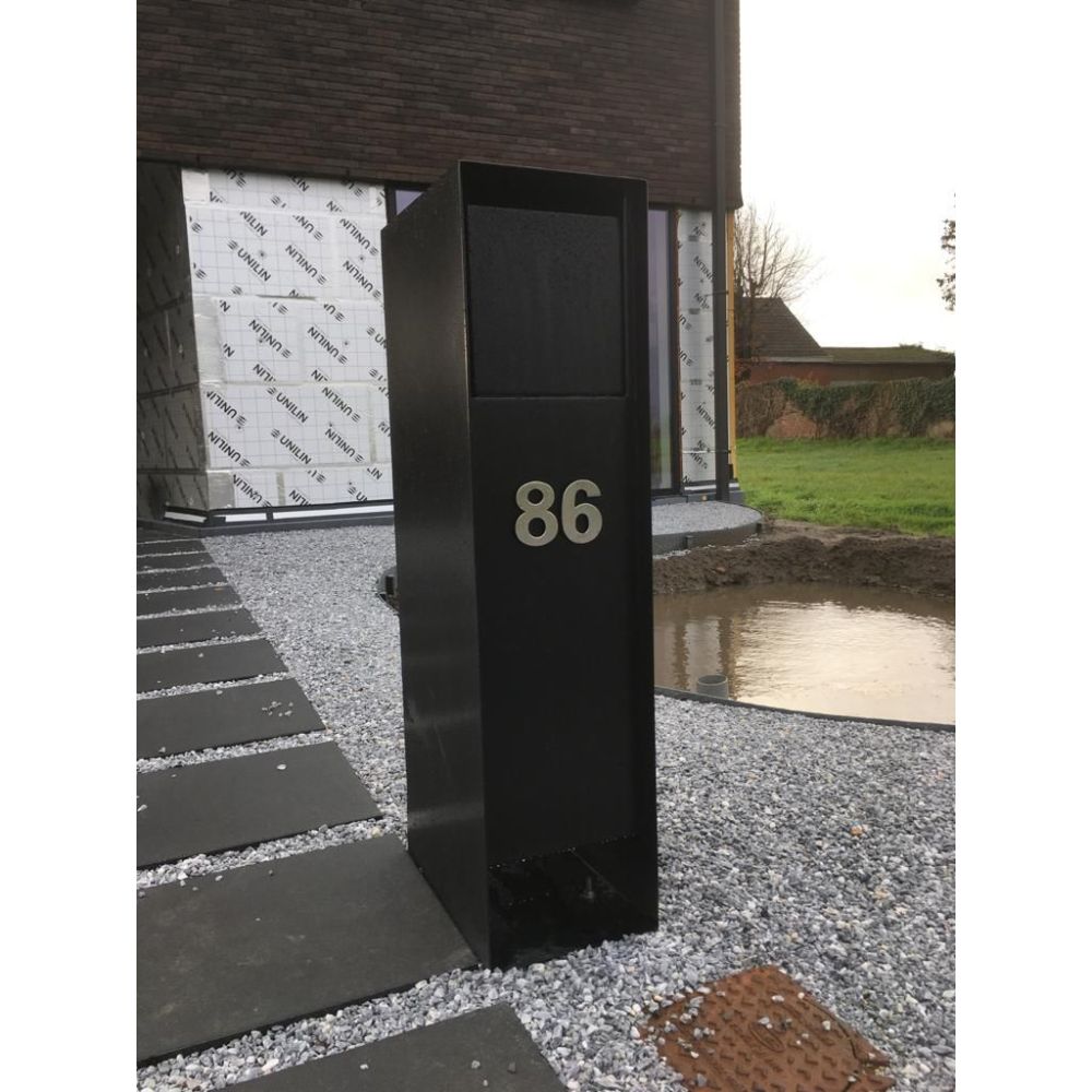 Geroba pakketbrievenbus Pakun - Zwart - Brievenbusdirect.nl