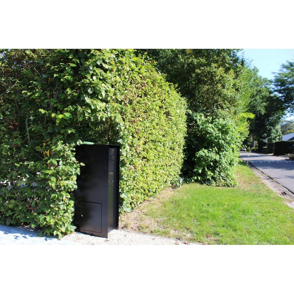 Geroba pakketbrievenbus Pakun - Zwart - Brievenbusdirect.nl
