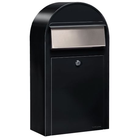 Brievenbus Bobi Grande S (slim) - zwart - Brievenbusdirect.nl