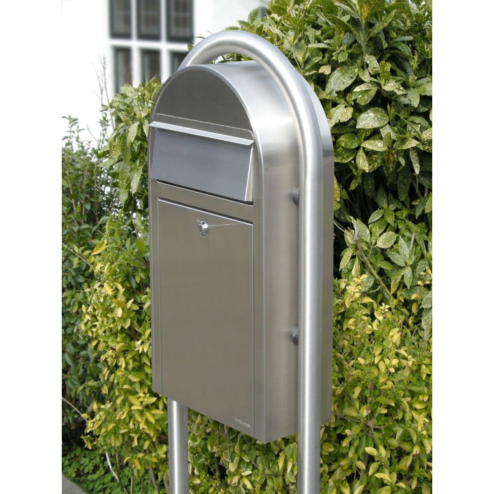 Brievenbus Bobi Grande S (slim) - RVS - Brievenbusdirect.nl
