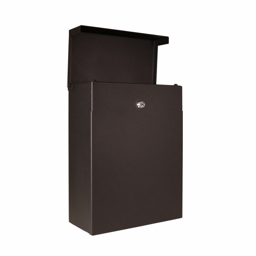 eSafe Entrada design wandbrievenbus - zwart - Brievenbusdirect.nl