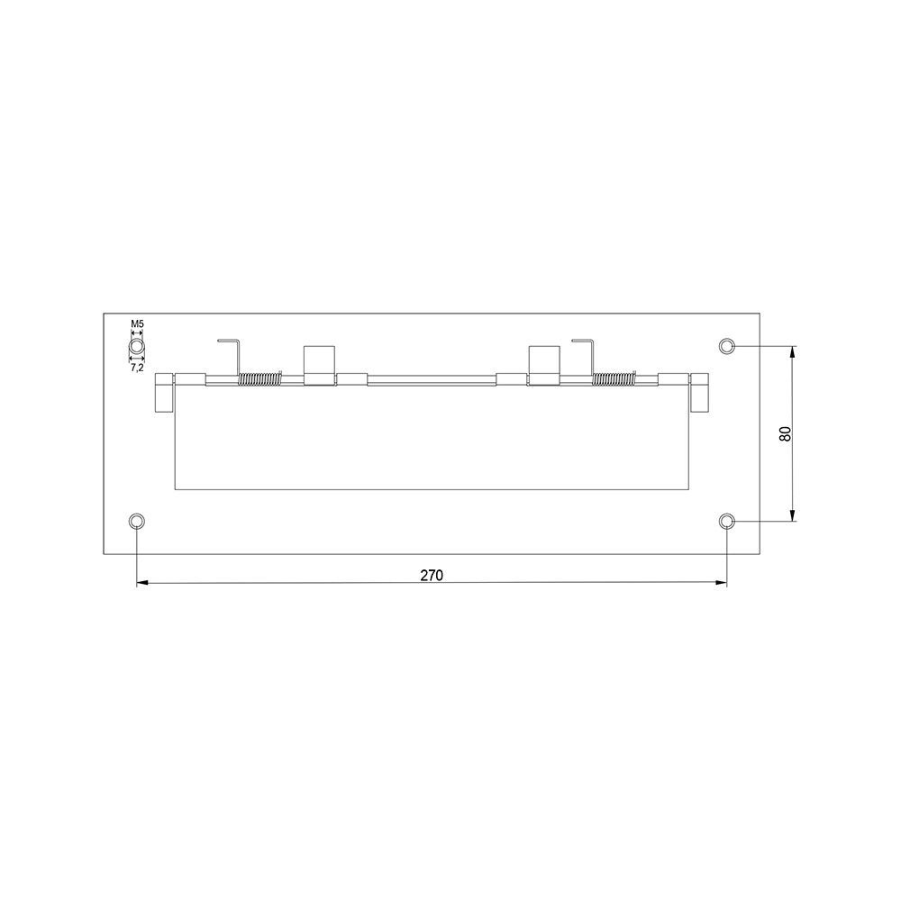 Albo eSafe Entrada brievenbusklep 300mm - zwart - Brievenbusdirect.nl