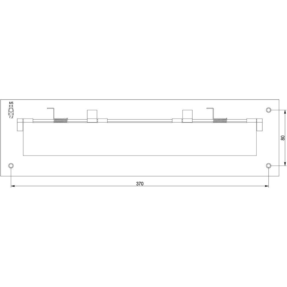 Albo eSafe Entrada brievenbusklep 400mm - zwart - Brievenbusdirect.nl
